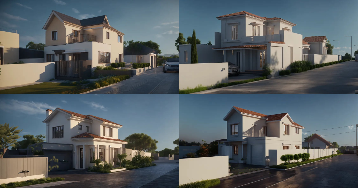 Lexica - Classic house exterior clean look, cinematic photos, ultra ...