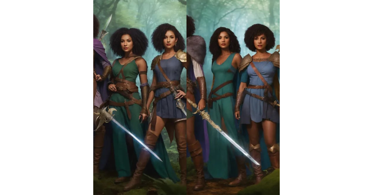 Lexica - Photorealistic Dungeons & Dragons party of 4 proud women ...