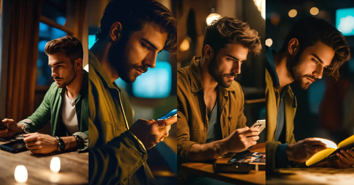 Lexica - Cinematic photo handsome, charming, stalker creep looking at ...