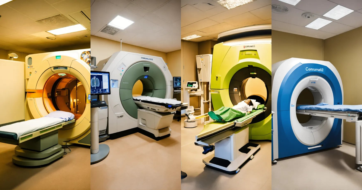 Lexica - A CT SCANNING DEPARTMENT DEPICTED IN THE STYLE OF COMUNISIT ...