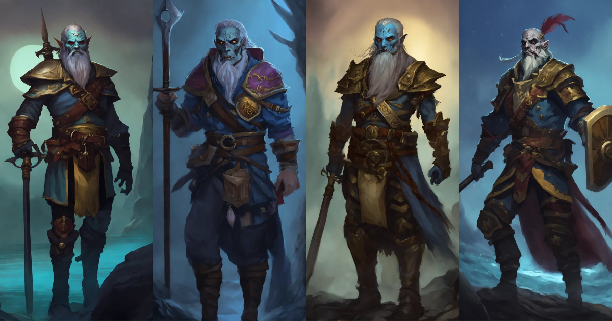 Lexica - Undead Duergar Sailor, digital painting