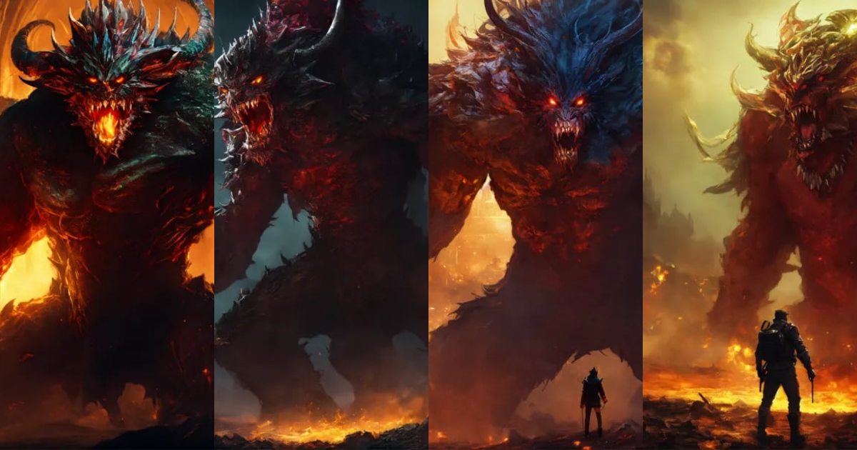 Lexica - Image of a monster being corrupted by an unknown evil