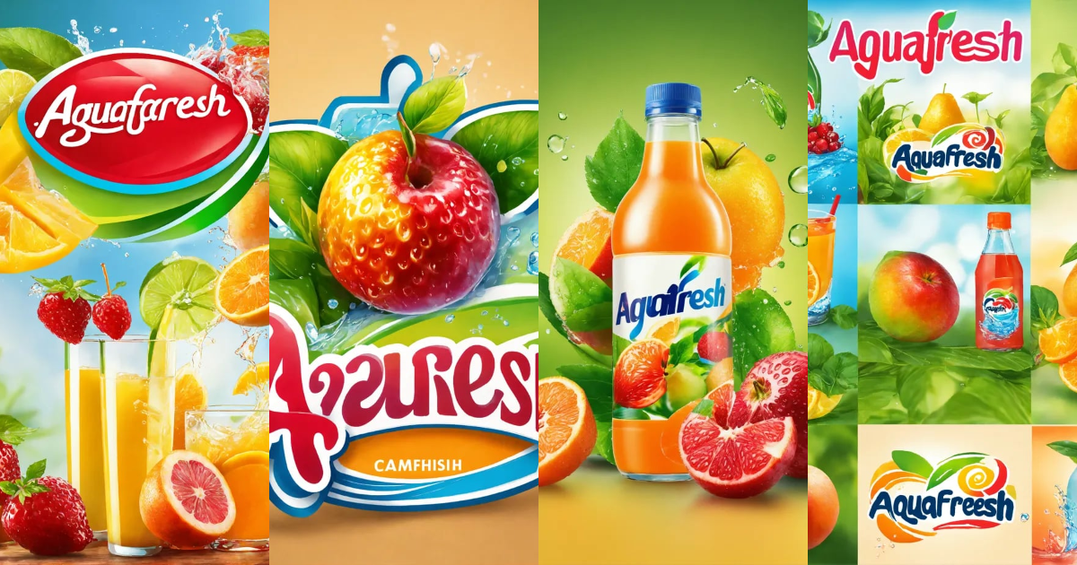 Lexica - Create Logo Company "AquaFresh" Subject Production of natural ...