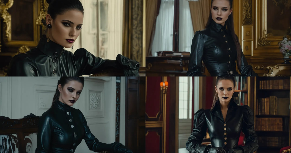 Lexica - Stunning european mistress woman fashion model sitting ...