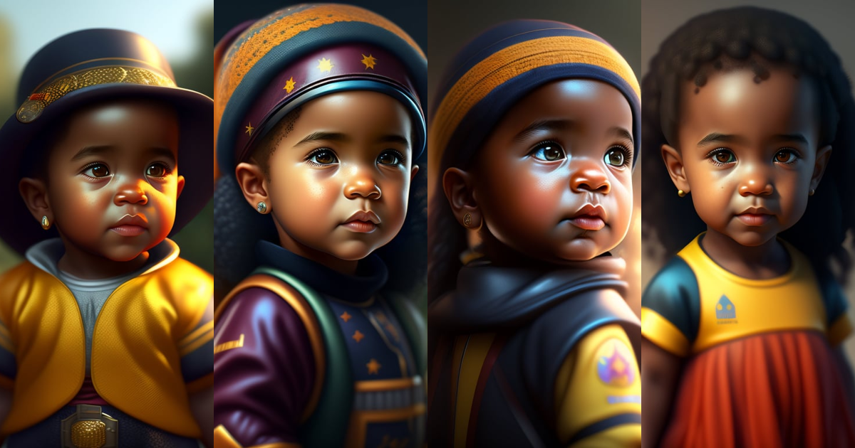 Lexica - Baby wandinha, moonwalker, render, rembrandt, cgsociety ...