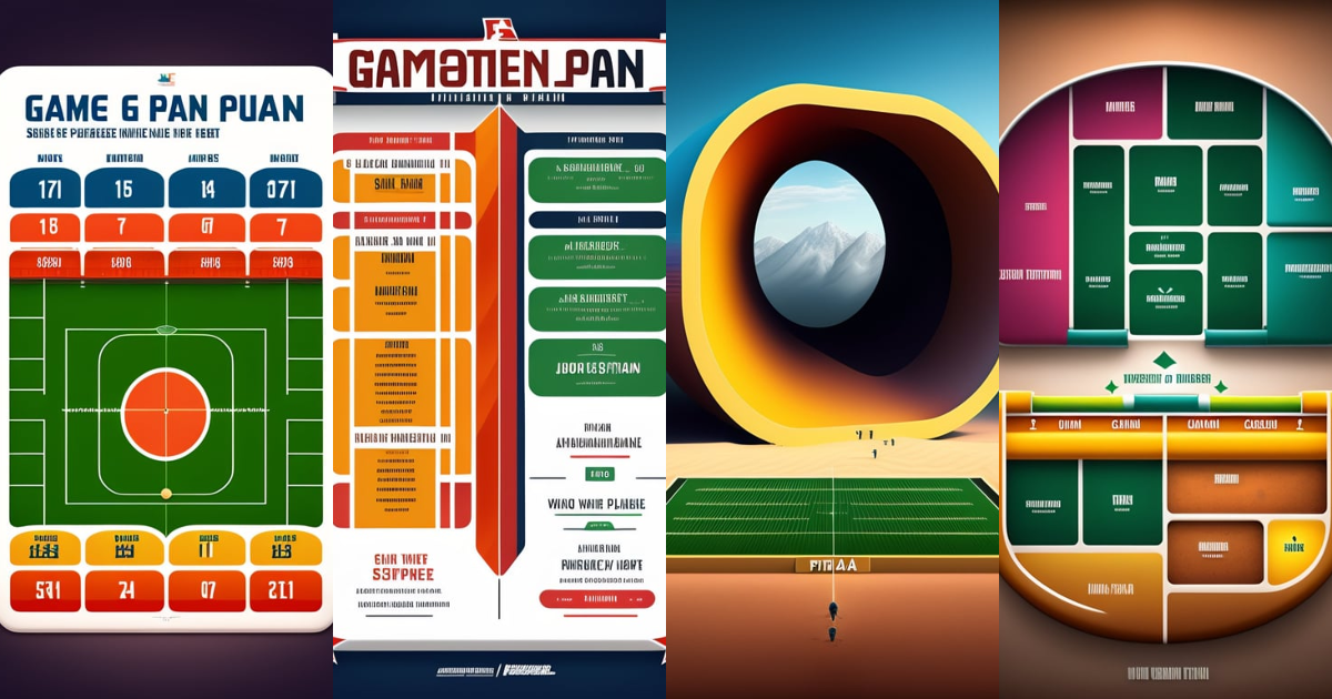 Lexica - Graphic design showing a metaphor for game plan