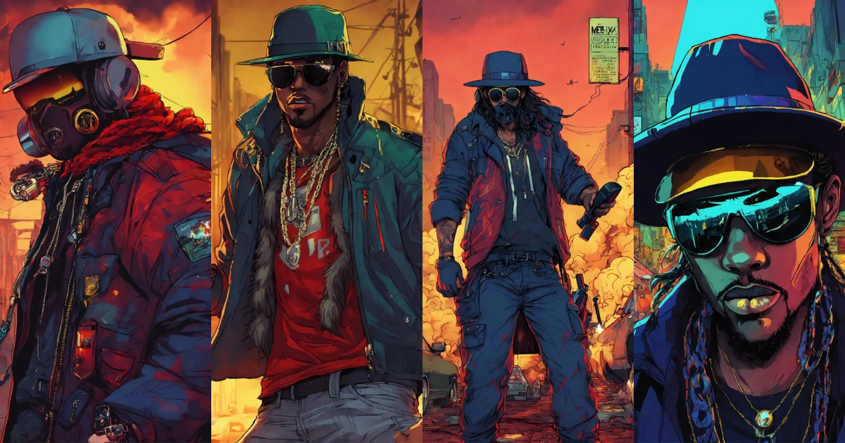 Lexica - A crazy gangster rap, heavy metal mix music style, insekt ...