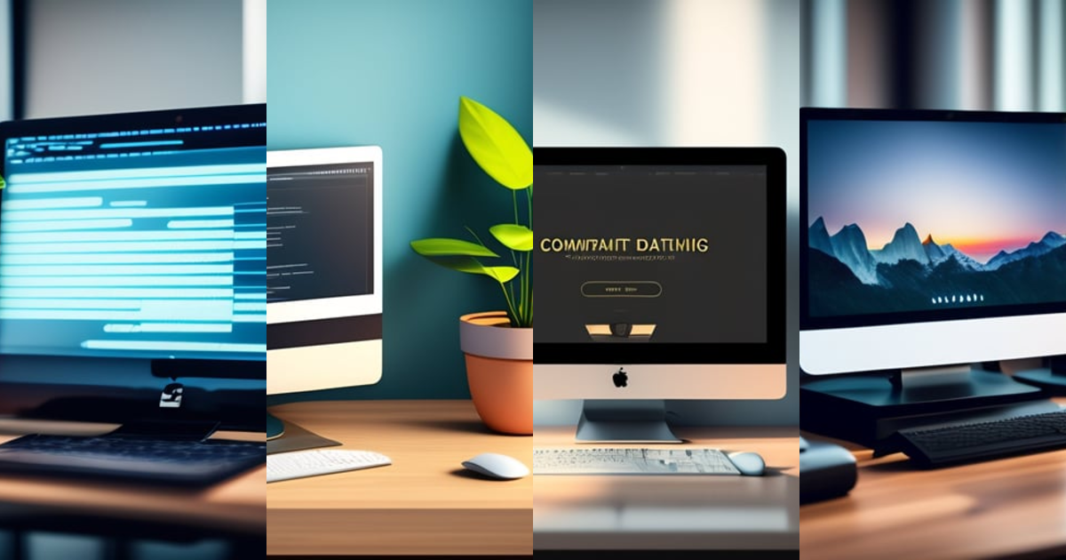 Lexica - Computer, code, desk decoration, person, plant