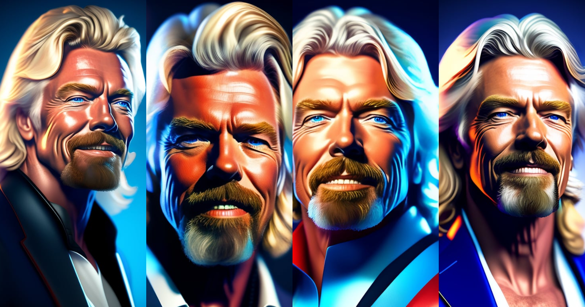 Lexica - Highly detailed potrait of richard branson, unreal engine 5 ...