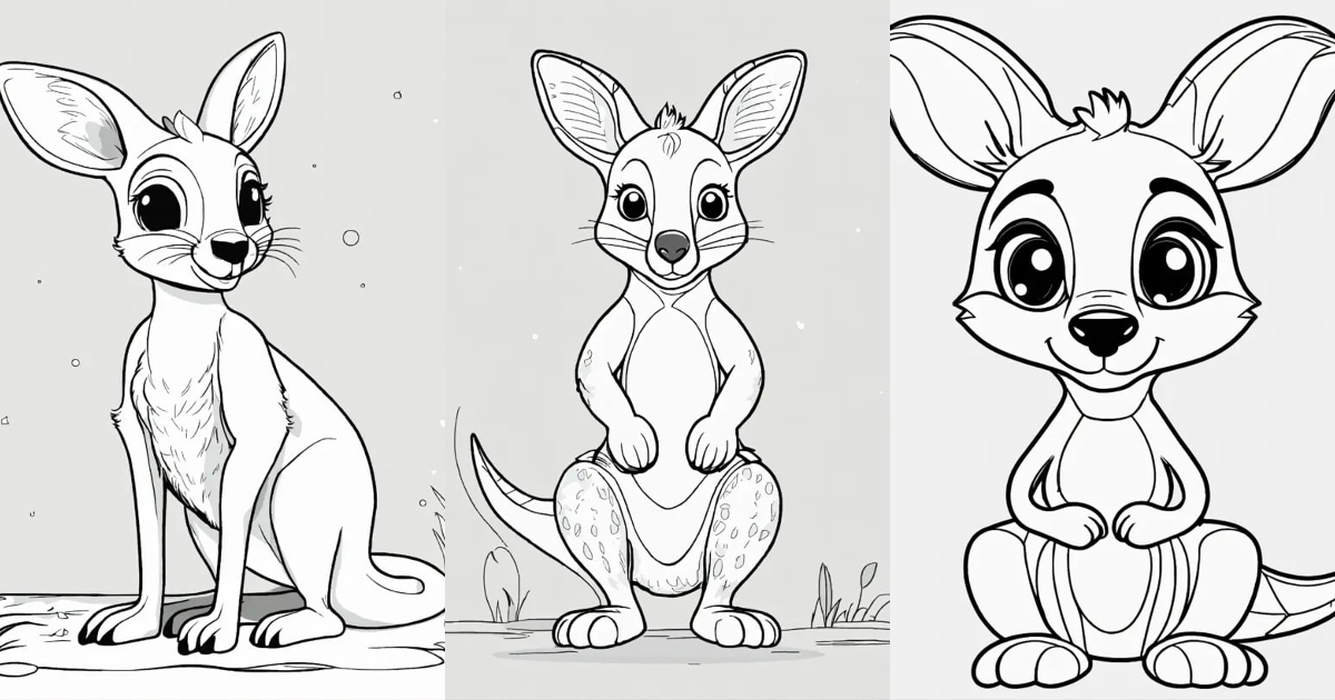 Lexica - Cute kangaroo for a toddler’s, big cute eyes, pixar style ...