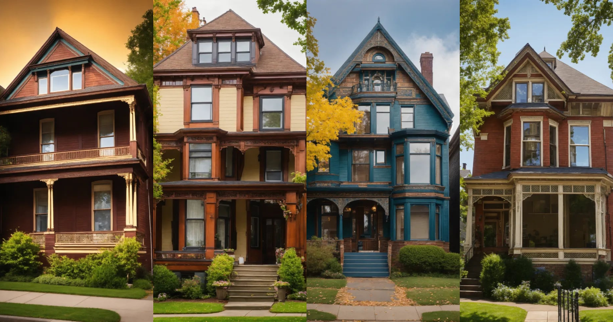 Lexica - A cleveland house, bay window, gable roof, victorian
