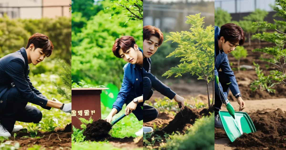 Lexica - Kpop Exo Singer Chanyeol plants tree