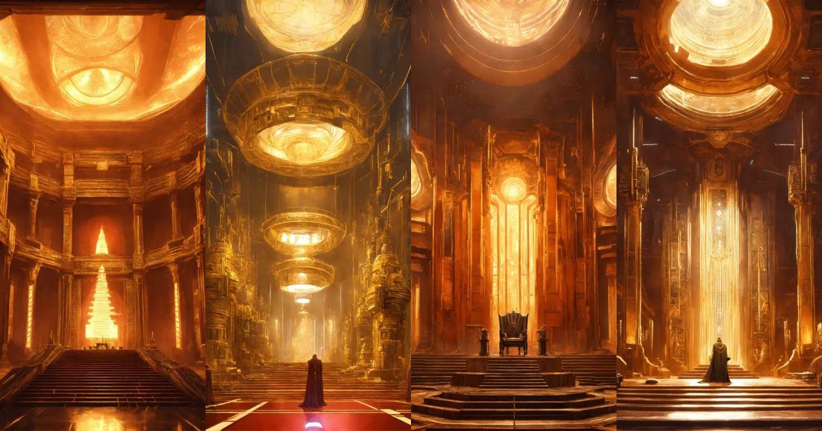 Lexica - Massive gigantic sci fi emperors throne room