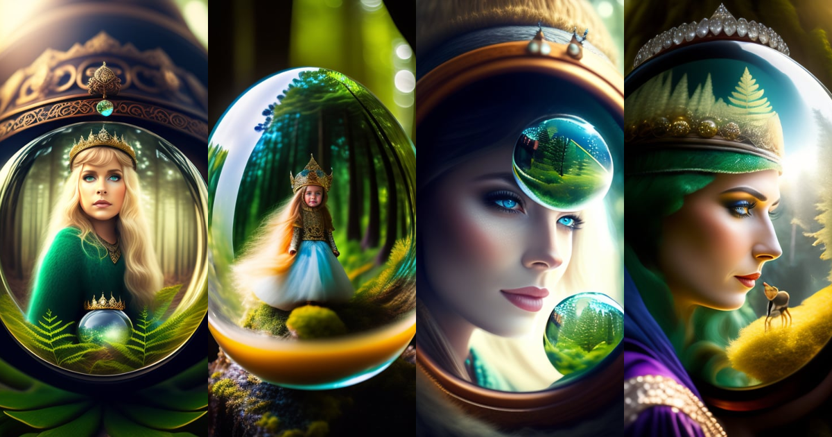 Lexica - Dust queen looks through crystal ball to spy on ragged knigt ...