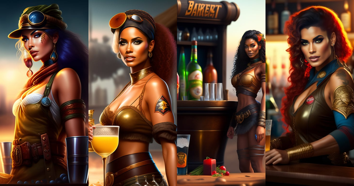 Lexica - Bartender post apocalyptic,warrios summery