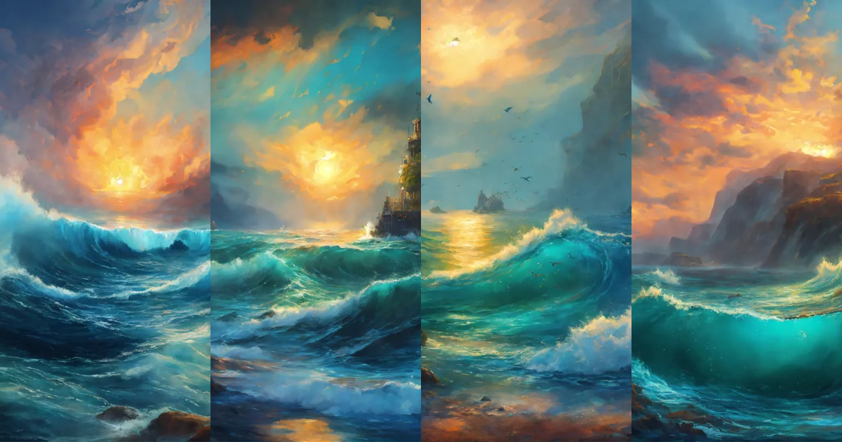 Lexica - Concept art of ocean abyss, oil painting style, highly ...