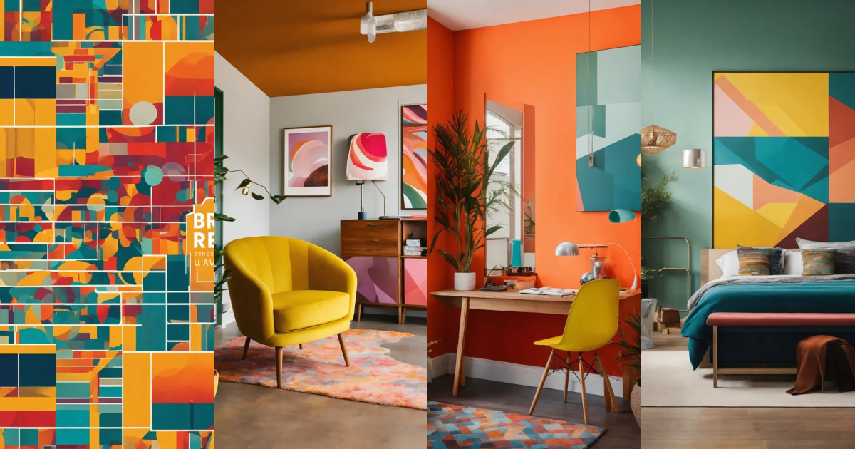 Lexica - Bright graphic design, stand out, unique, branding, room ...