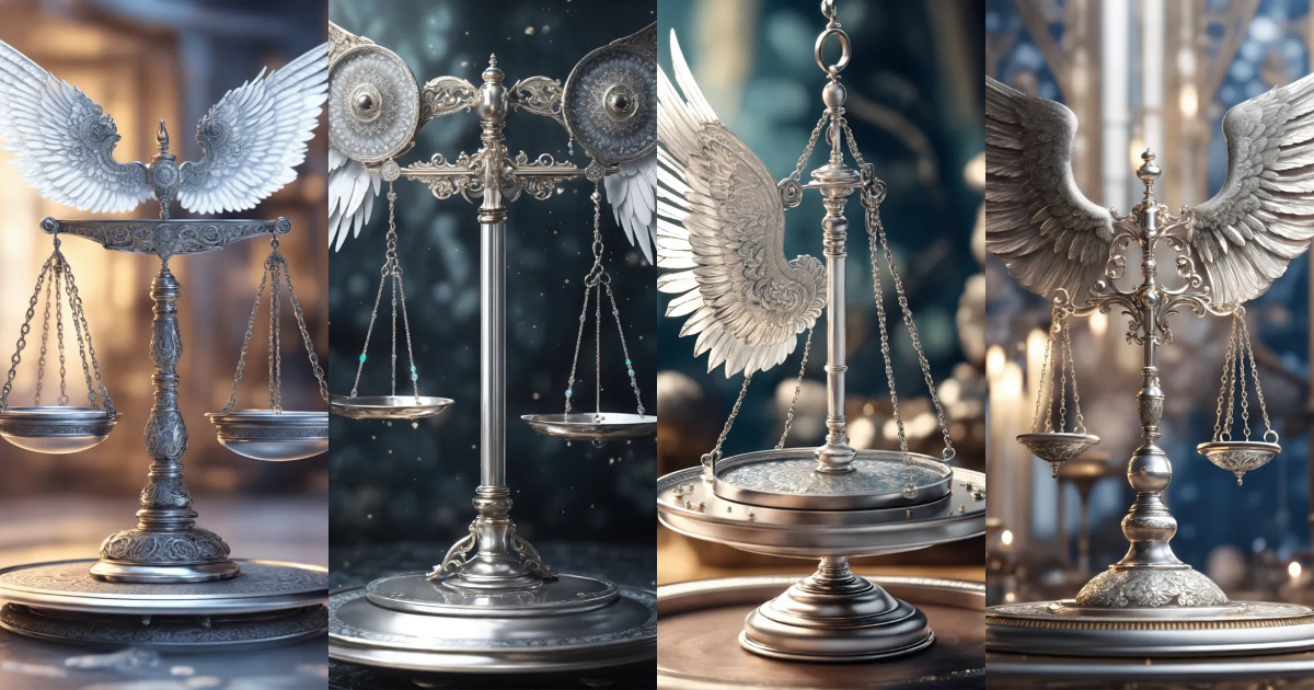 Lexica - Beautiful and perfect silver balance scale, detailed, digital ...