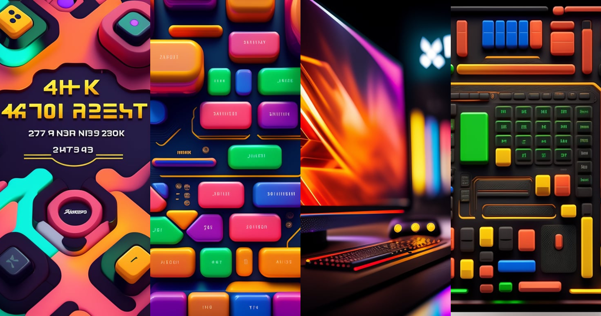 Lexica - A gaming pattern in 4K for twitch channel