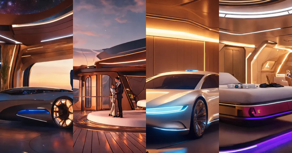 Lexica - A young valet with futuristic valet vest offers to dock your ...