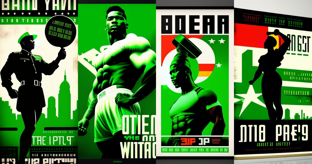 Lexica - Street art poster inspire by communist propaganda, green ...