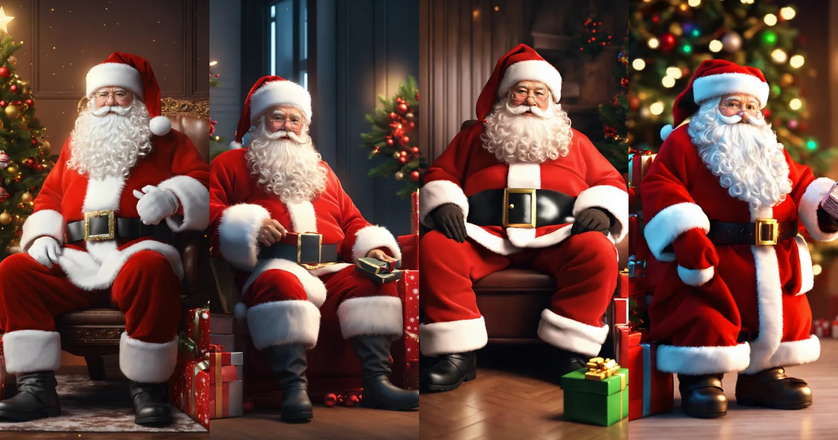 Lexica - 3d realistic sharp Santa Claus during Christmas.8k with ...