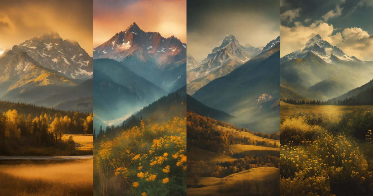 Lexica - Double Exposure Mountain Echoes, Whispered Features, Land's ...