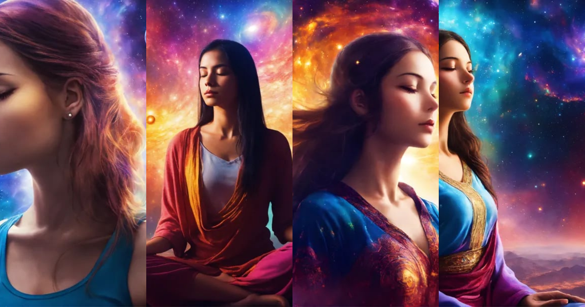 Lexica - A beautiful girl in Meditation in Mesmerizing universe of ...