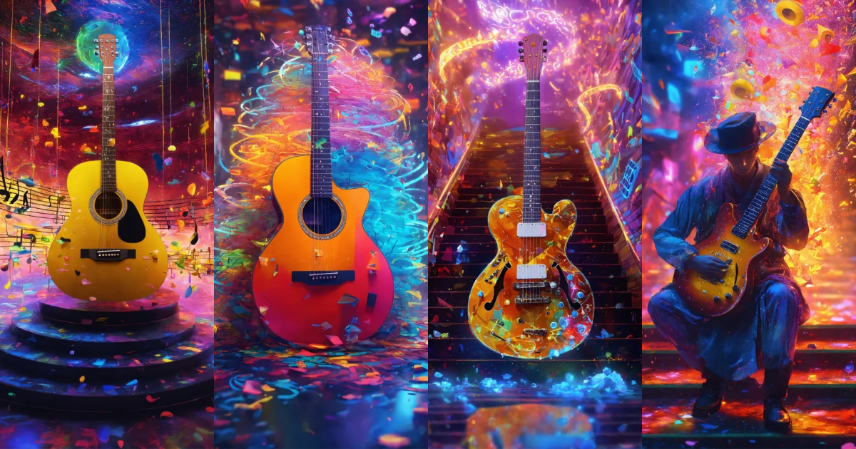 Lexica - A time-traveling wizard, guitar infused into a floating ...