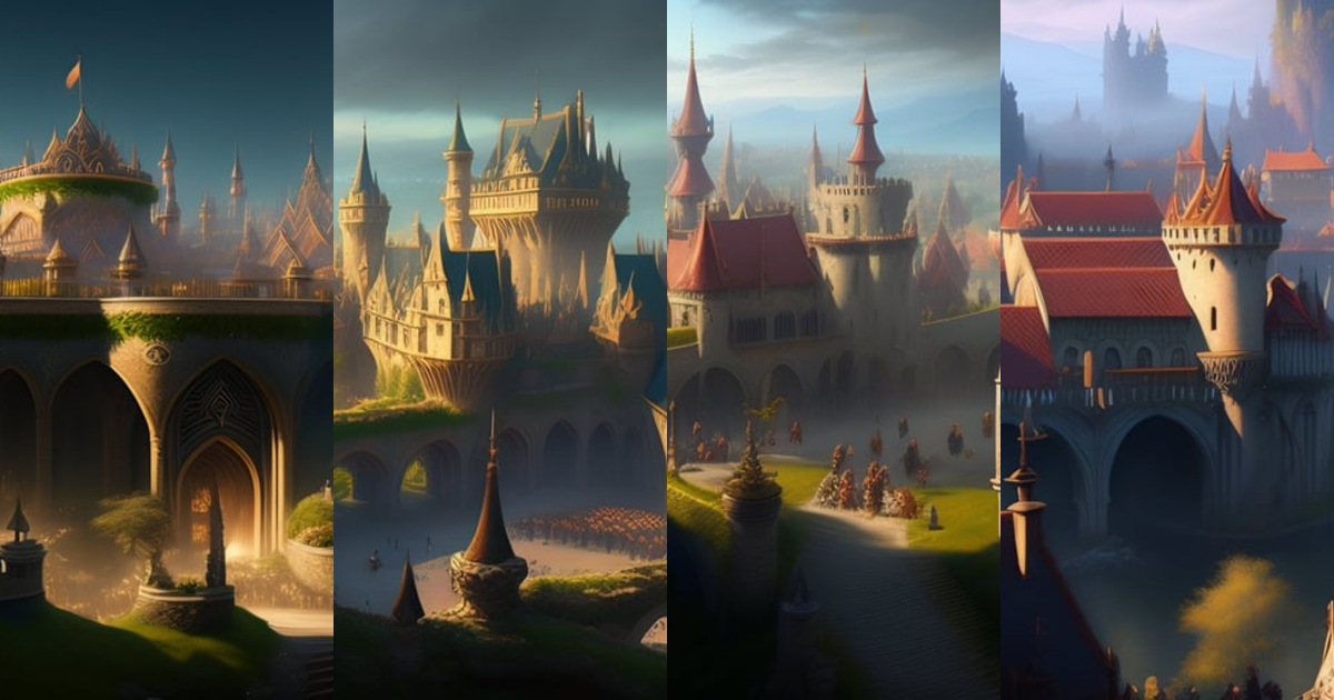 Lexica - Medieval capital city, fantasy, huge fantasy elven castle ...