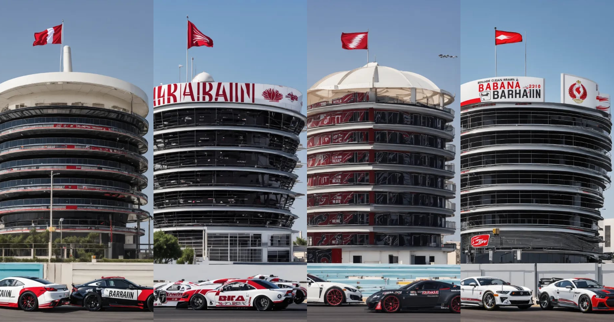 Lexica - Bahrain red and white vector clean modern bike drag race bike ...