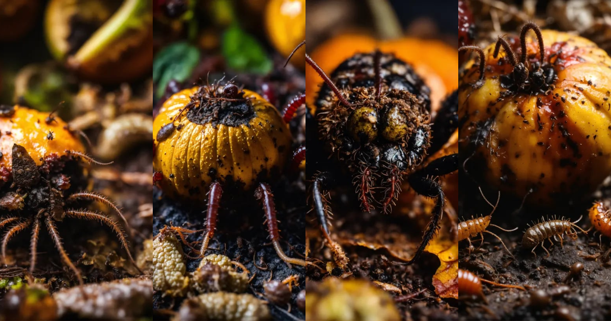 Lexica - Dark creepy ugly Autumn macro photography of dirty and filthy ...