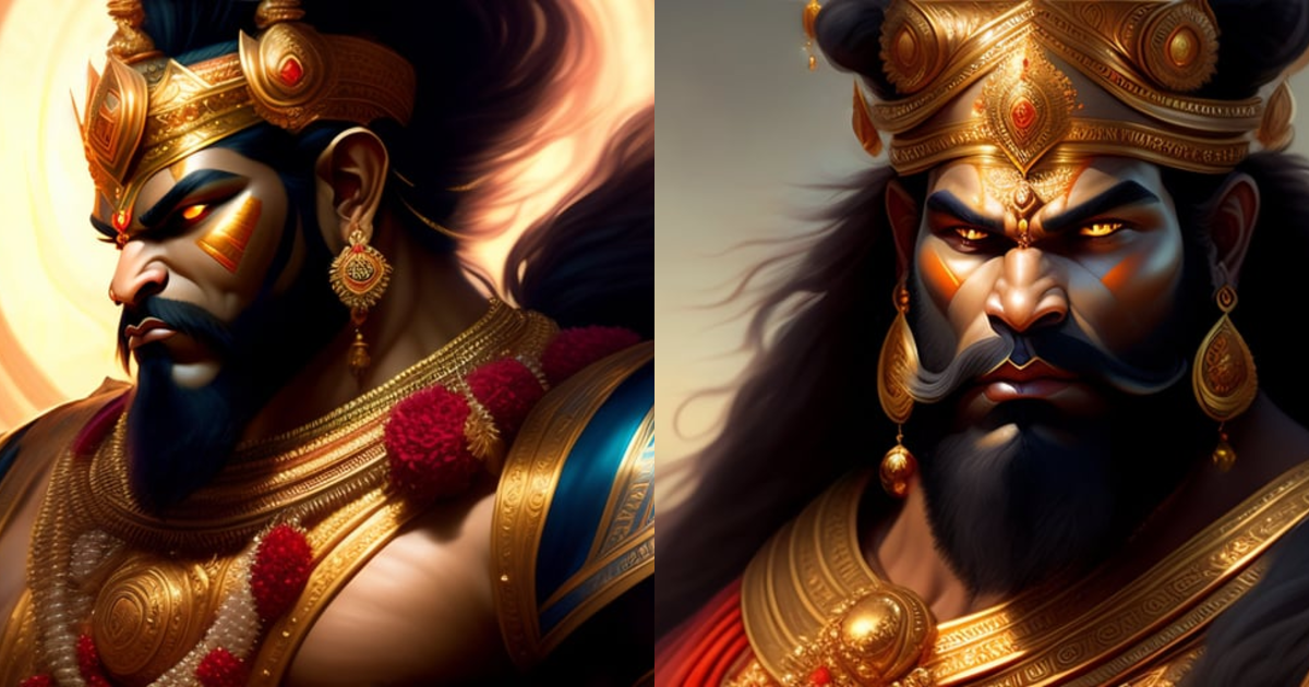 Lexica - Image of angry hindu god hanuman, d & d, beautiful ...