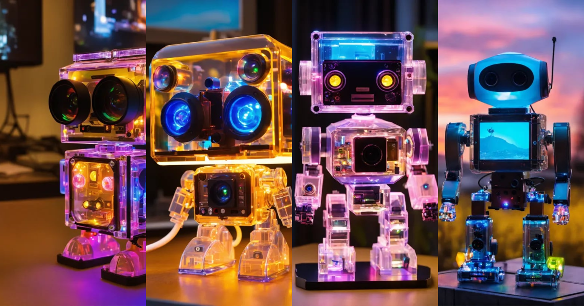 Lexica - Translucent polycarbonate, (adorable robot), thermal visor ...