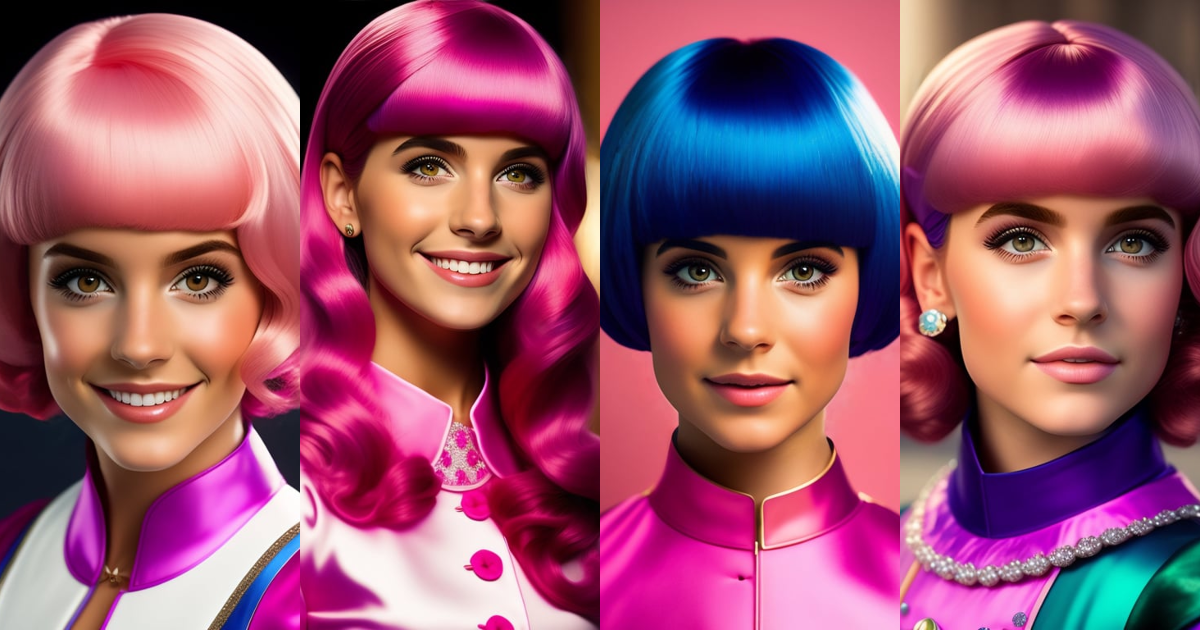 Lexica Julianna Rose Mauriello As Stephanie From Lazytown Pink Hair
