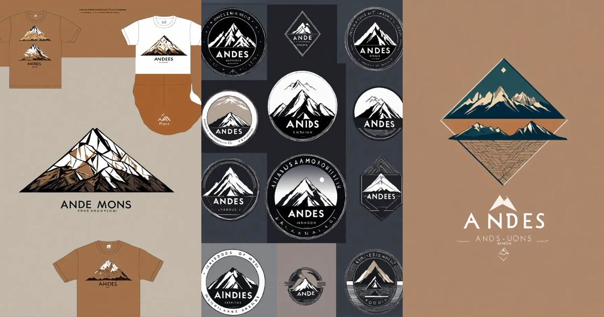 Lexica - I created t-shirts with the logo of a brand called "Andes Mons ...
