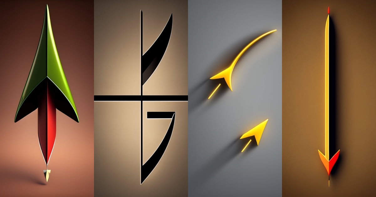 Lexica - 2d simple designed arrow for animation