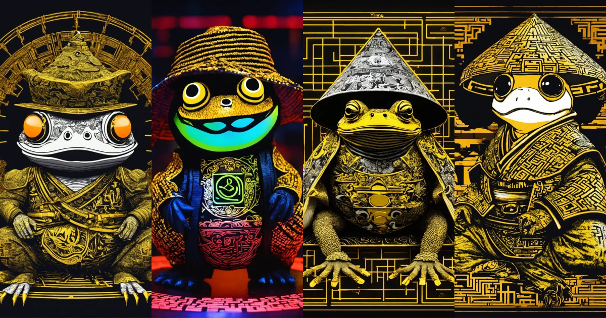 Lexica - A toad made out of a 3d black and white neon black light ...