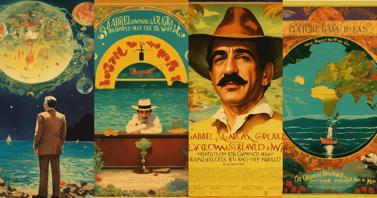 Lexica - Vintage poster for Gabriel Garcia Marquez's "Handsomest ...