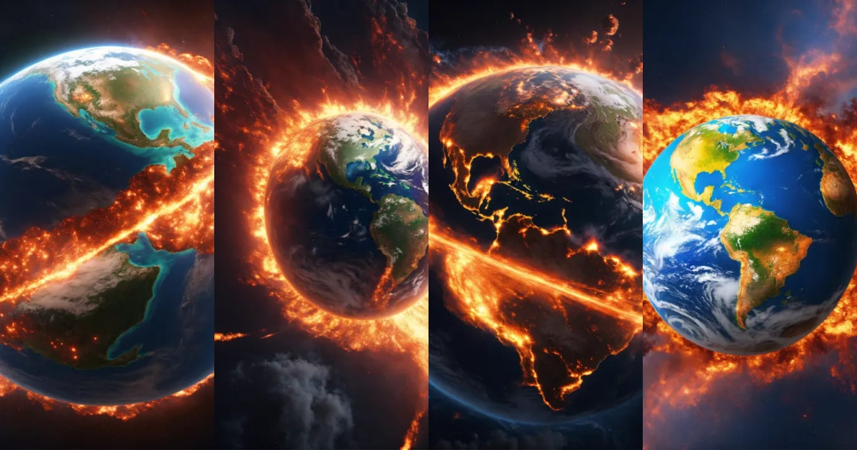 Lexica - Earth exploding, 8k