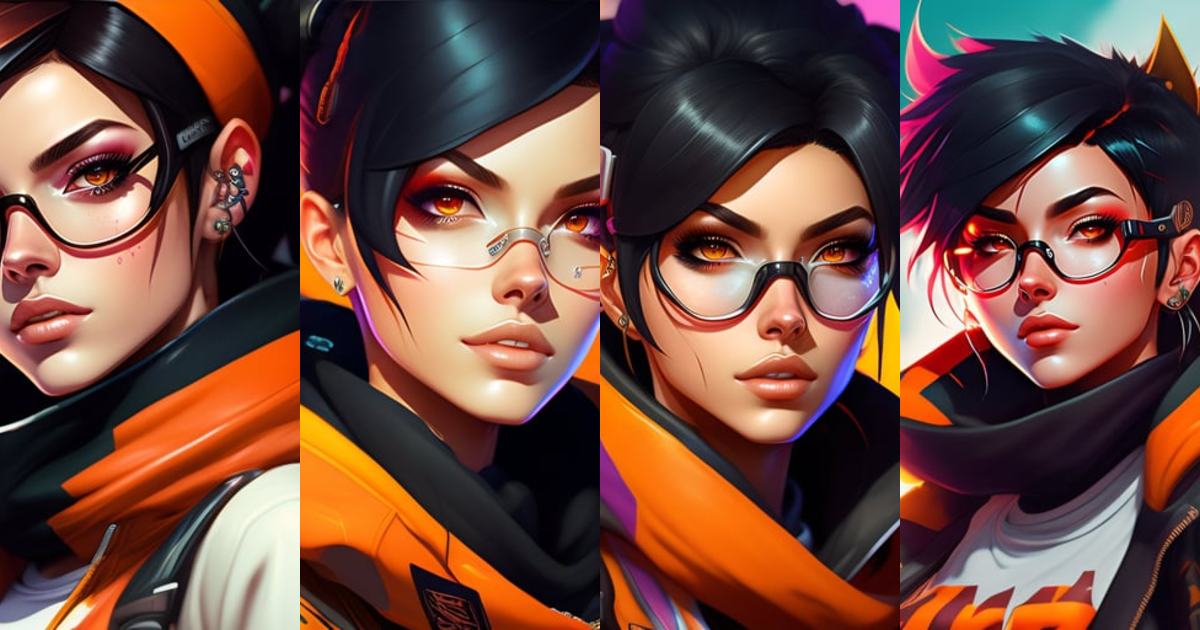 Lexica - Highly detailed portrait of a sewer emo punk woman student ...