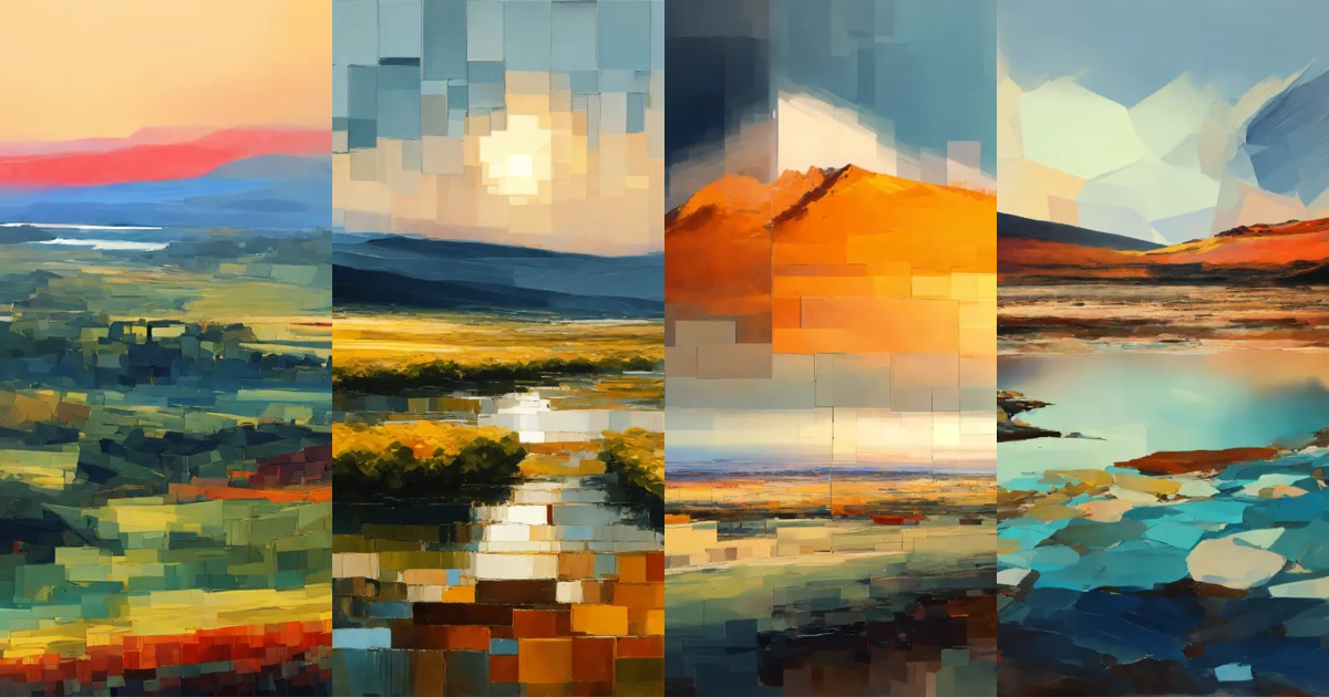 Lexica - Generative art, landscape, recursive art, oil painting ...
