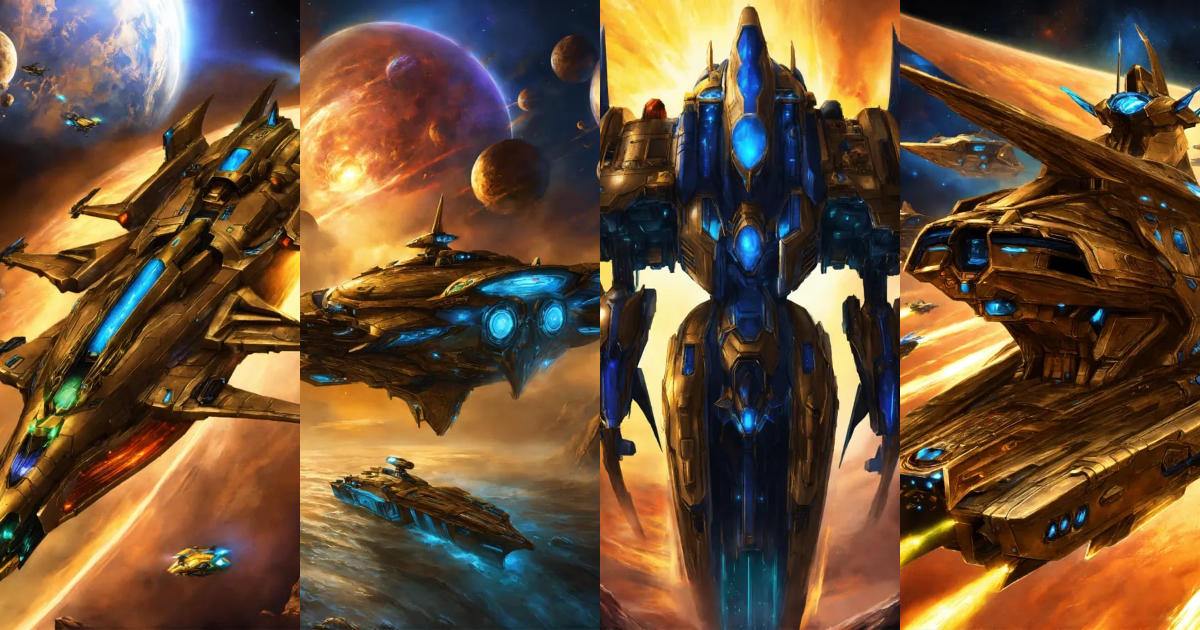 Lexica - Tempest warship, starcraft protoss art
