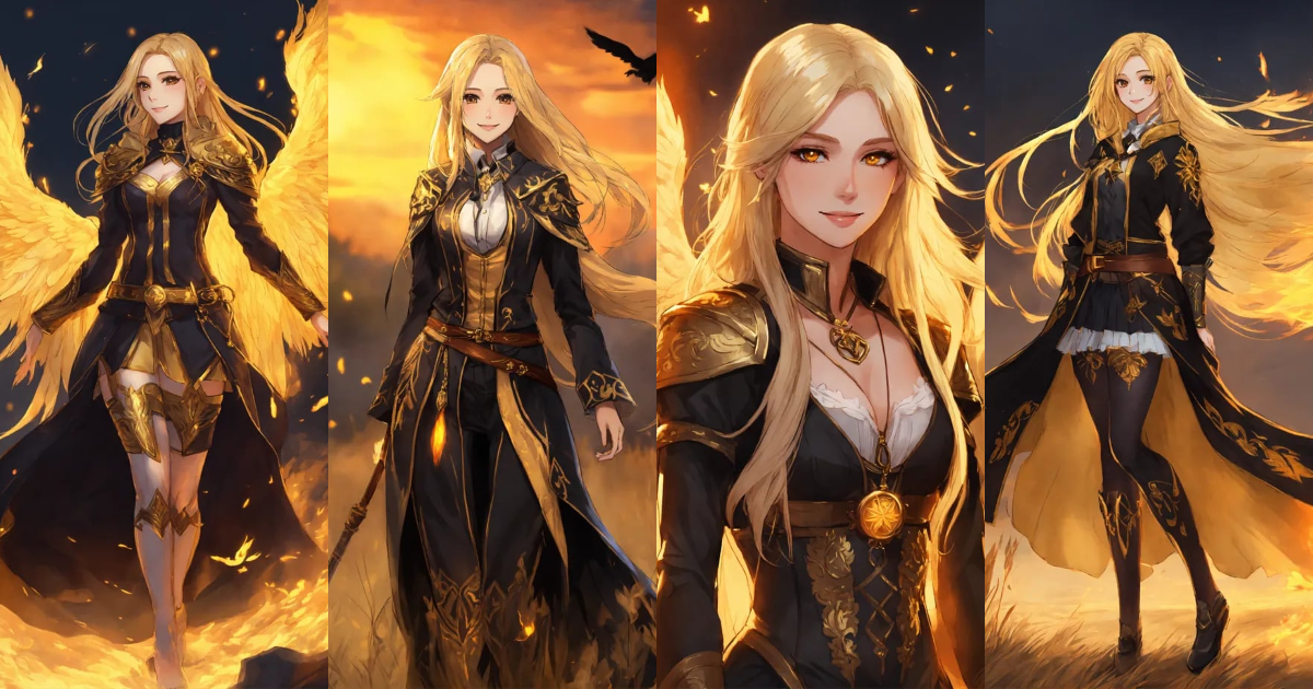 Lexica - Half angel (asimar) young female, pathfinder art style. full ...
