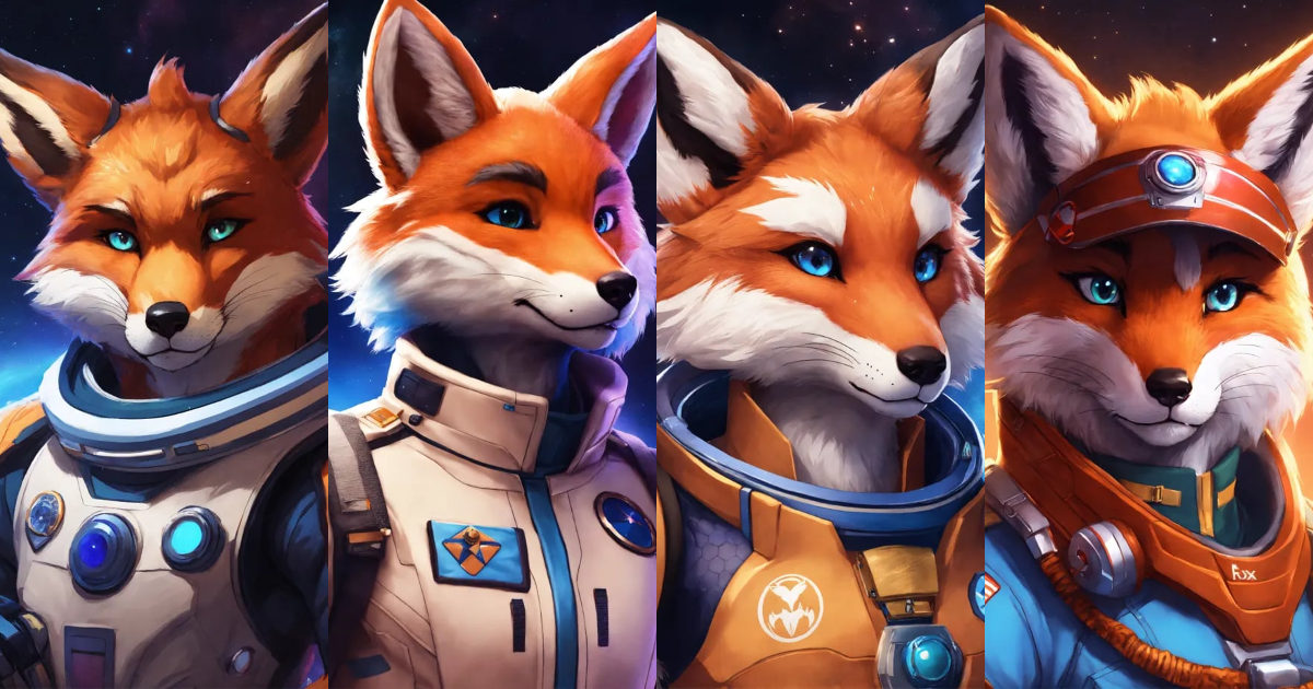 Lexica - Muscula male furry anthro fox fursona with a cute beautiful ...