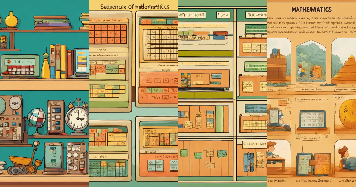 Lexica - Sequence of operations in mathematics, Cartoon style