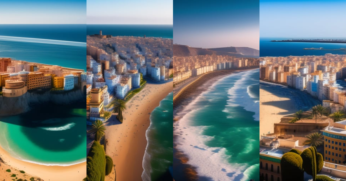 Lexica - High detail photograph of Alger city, sea, realistic photo ...