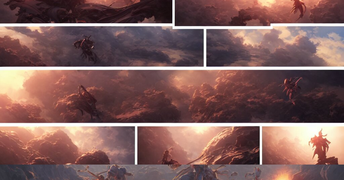 Lexica - Highly detailed comic spread combination of art styles ...