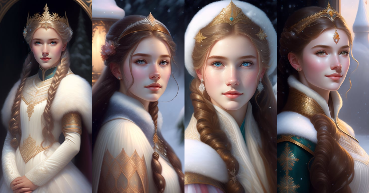 Lexica - A portrait painting of a shy, blushing 1 6 - year old ...