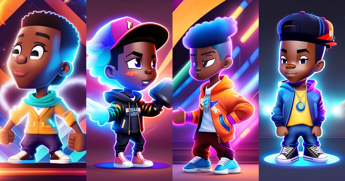 Lexica - Step into the animated world of a cool and talented young boy ...